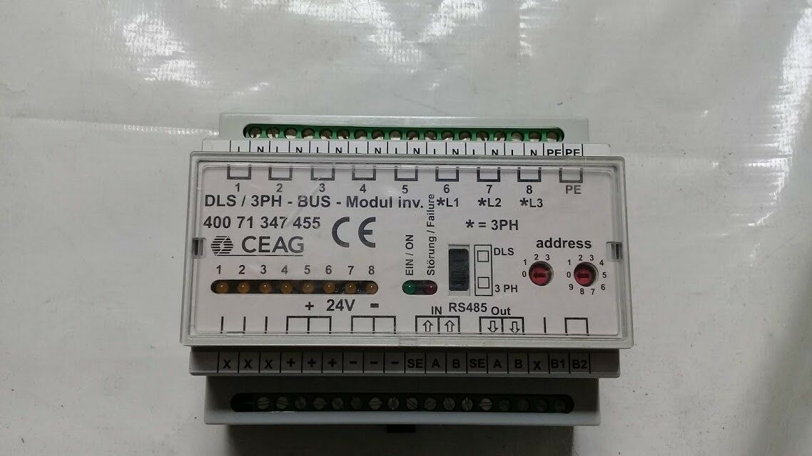 New Cooper Ceag DLS/3PH Bus Module Inv. 40071347455 D Software Z436 ...