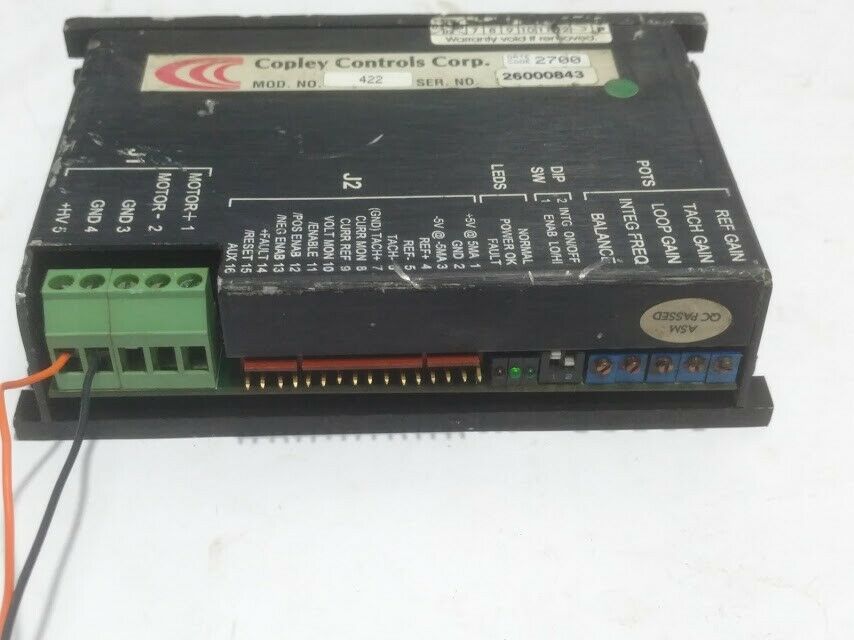 Copley Controles Corporation 422 DC Servo Drive Model 422 - Industrial ...