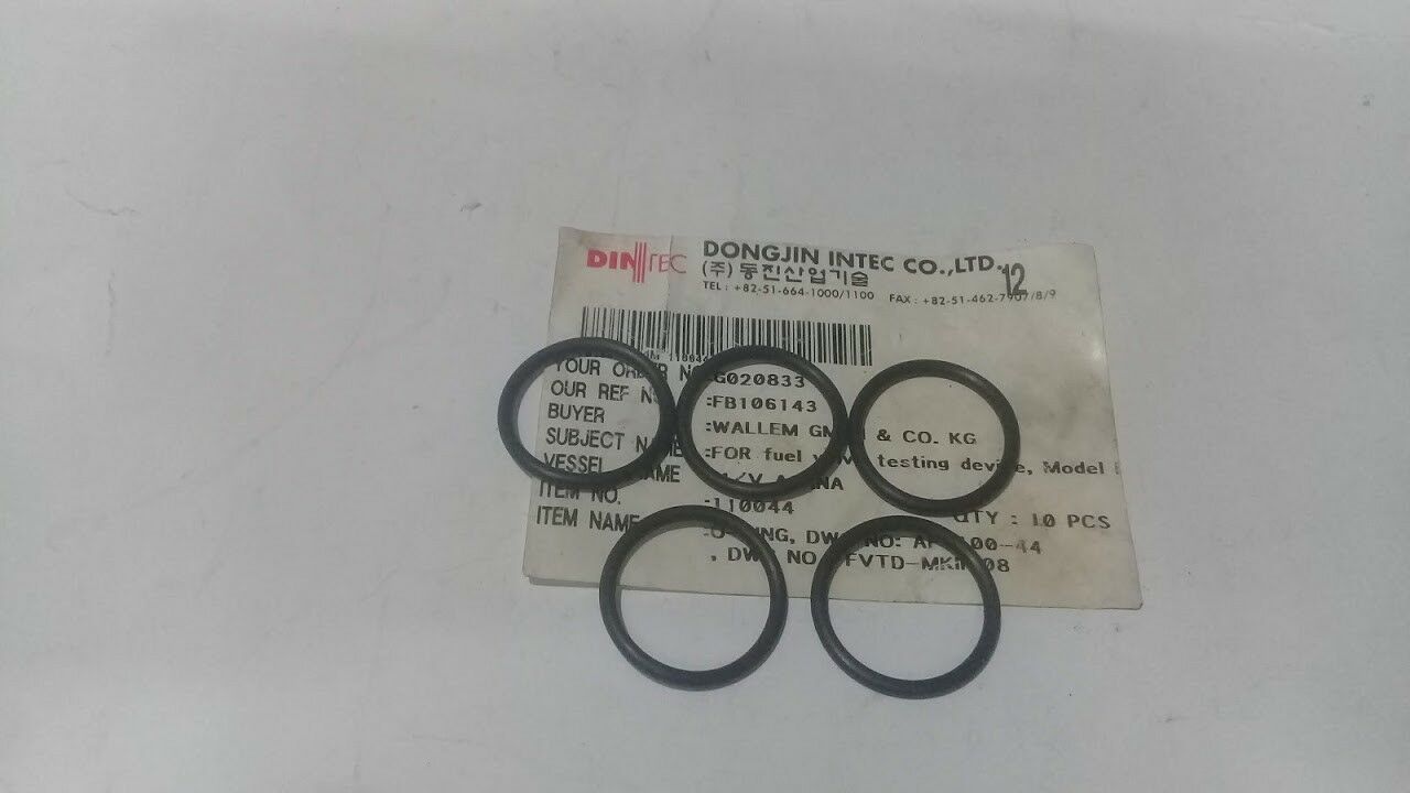 Dintec Co Ltd 110044 O-Ring 5pcs DWG No AP1100-44 For Fuel Valve ...