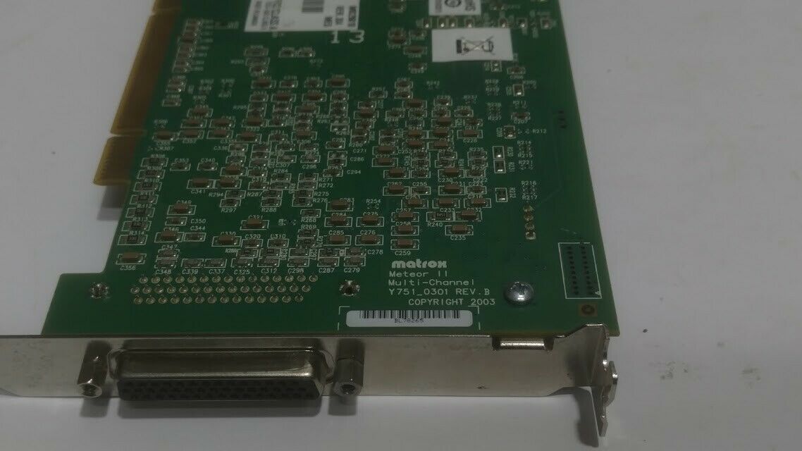Matrox Meteor II Multi-Channel Meteor2-MC/4 63039621089 Ver. 304 frame ...