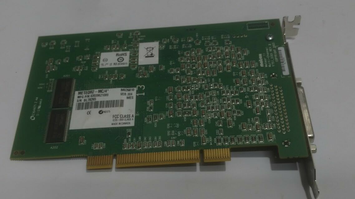 Matrox Meteor II Multi-Channel Meteor2-MC/4 63039621089 Ver. 304 frame ...