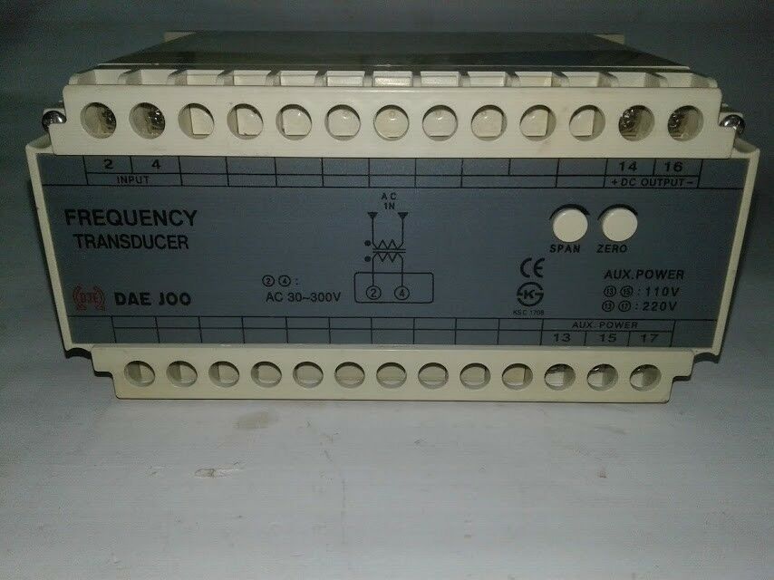 DAE JOO TD System DT-F-A1A Frequency Transducer AC30~300V 0-600Ohms ...