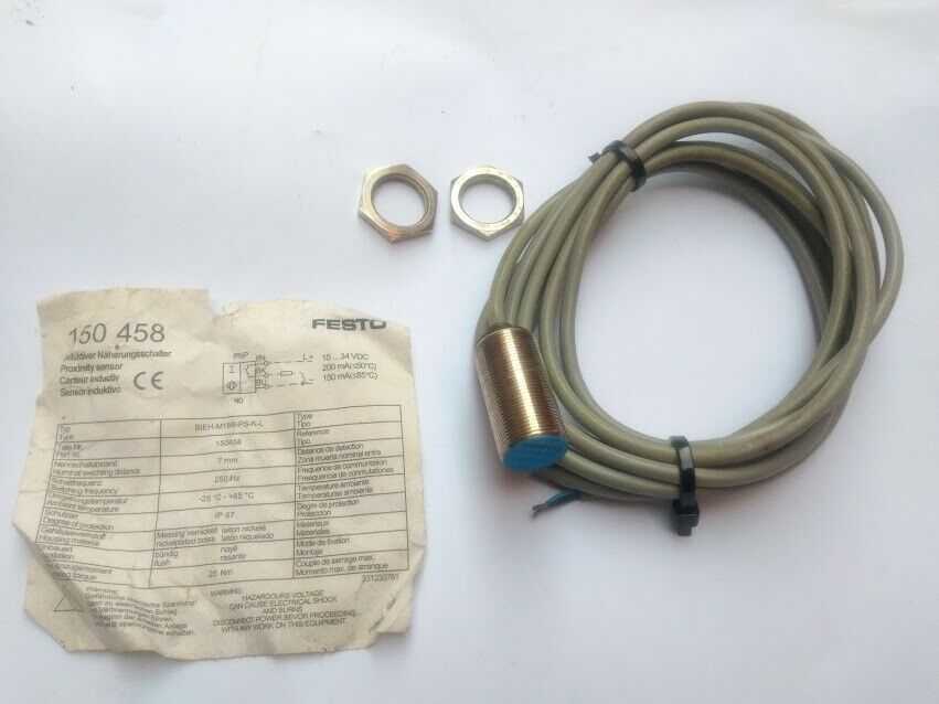Festo SIEH-M18B-PS-K-L Proximity sensor Festo 150458 7mm 25Hz New ...