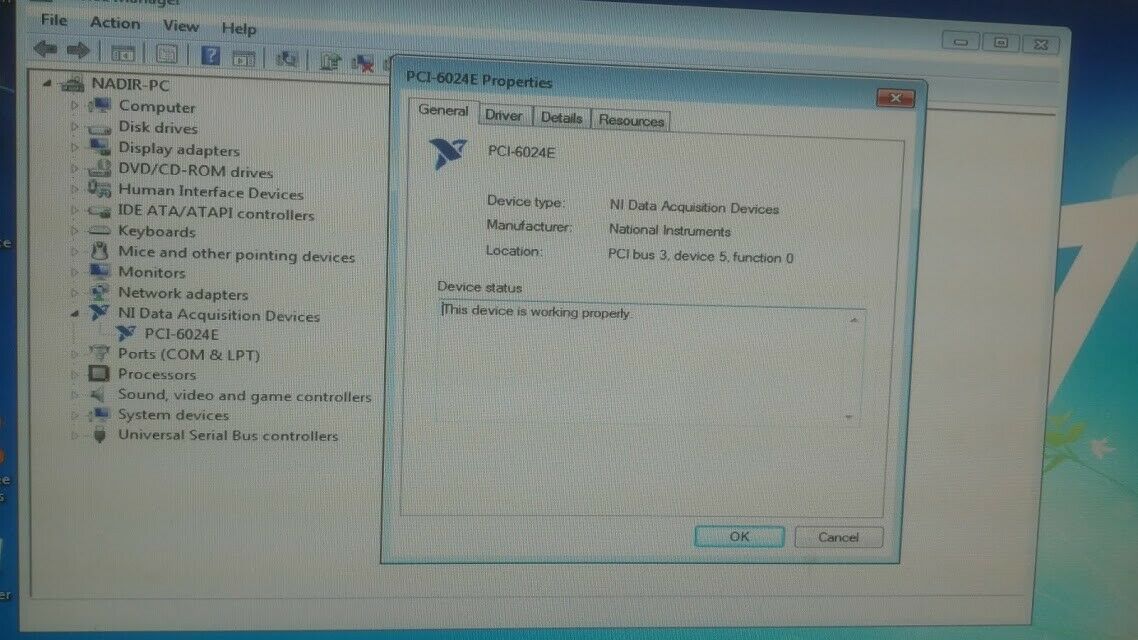 National Instruments NI PCI-6024E 187570B-02 Multifunction Data ...