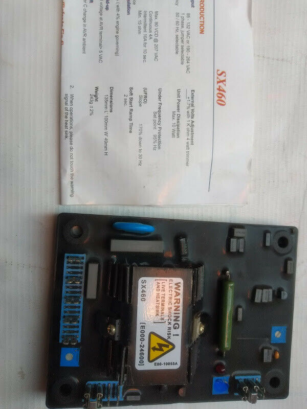 AVR-SX460 Automatic Voltage Volt Regulator Replacement AVRSX460 For ...