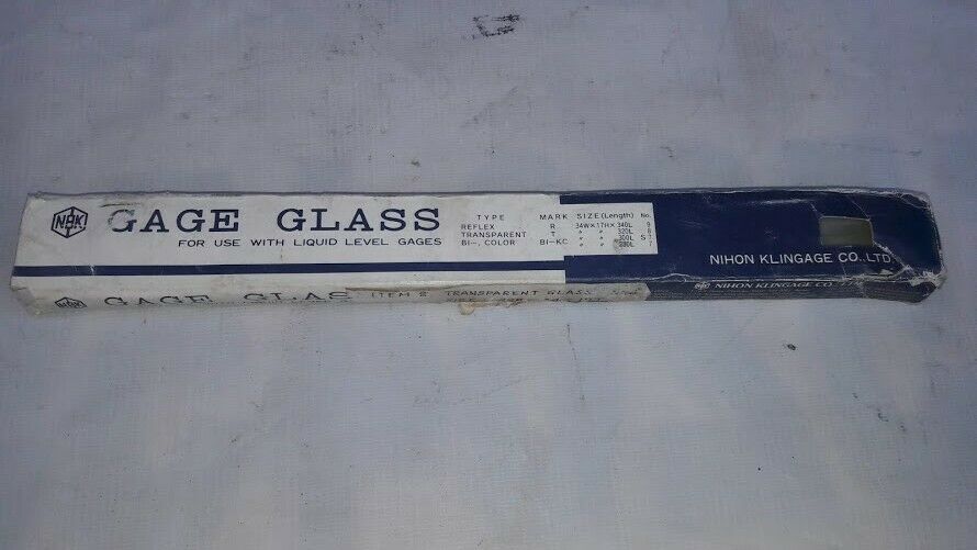 Nihon Klingage Co Ltd Gage Glass For Use With Liquid Level Gauges ...