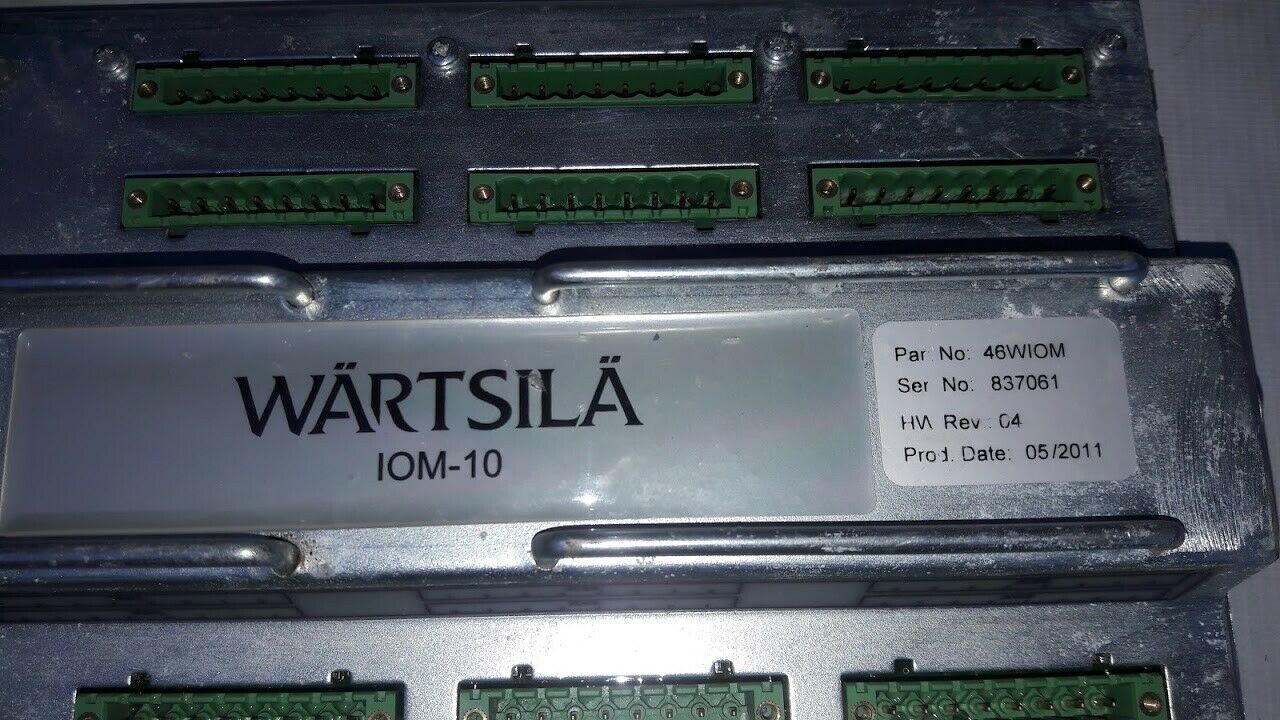 Wartsila 46WIOM IOM-10 Control Module HW Rev 04 Input/Output Module IOM - Industrial SOL Pte Ltd