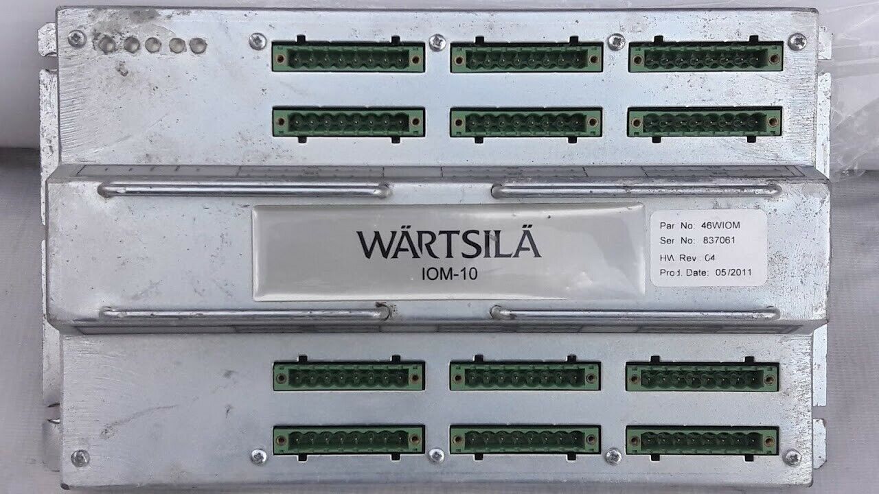 Wartsila 46WIOM IOM-10 Control Module HW Rev 04 Input/Output Module IOM ...