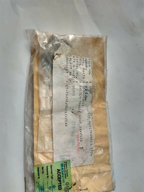MS35058-23 Switch Toggle SPDT 28V/10A MS3505823 CAE Electronics LTD New ...