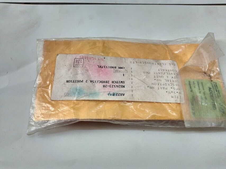 MS24523-28 Switch 28VDC/15A 2 Position MS2452328 CAE Electronics LTD ...