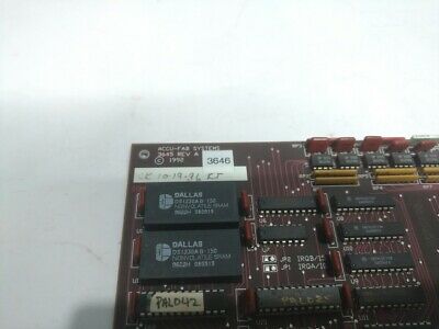 Accu-Fab Systems 3645 Rev A for Accubot ISA PC Interface - Industrial ...