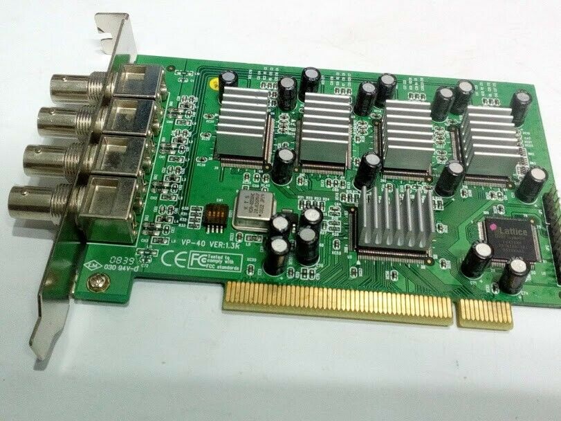 VP-40 Rev 1.3R VPON 4-Port DVR Video Capture PCI PC Card - Industrial ...