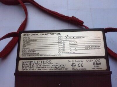 Drager Multiwarn SP 8314040 Gas Detectors NICD24T4 SP8314040 ...