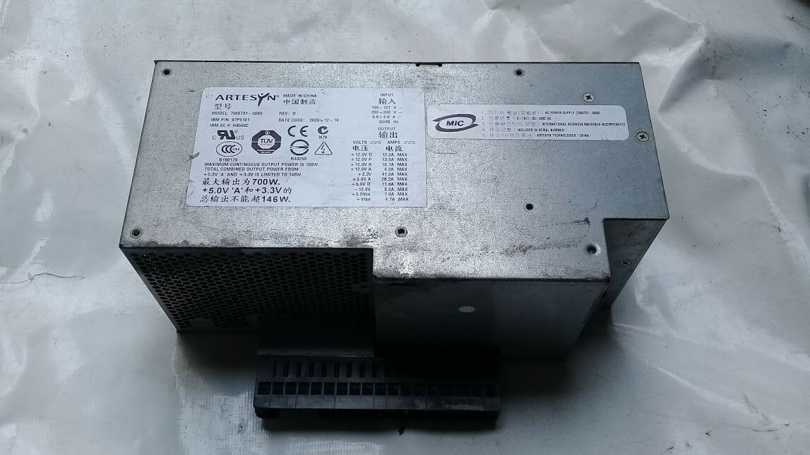 Artesyn 7000731-0000 P/N 97P5101 Rev D Power Supply 70007310000