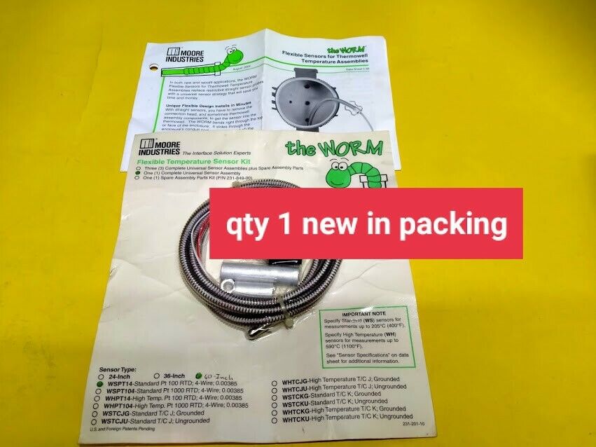 Moore Industries WSPT14 flexible temperature sensor Kit PT100 RTD ...