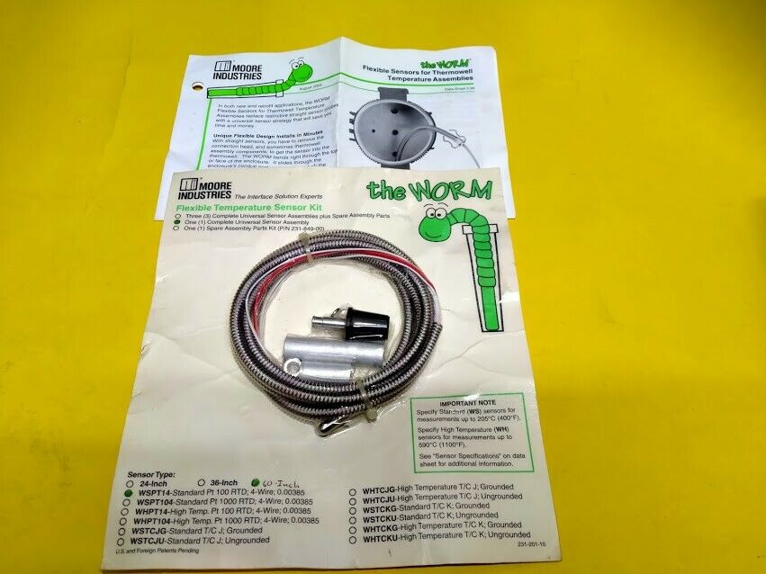 Moore Industries WSPT14 flexible temperature sensor Kit PT100 RTD ...