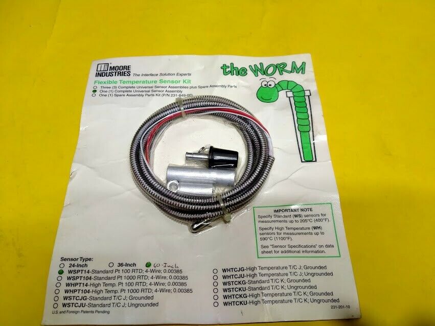 Moore Industries WSPT14 flexible temperature sensor Kit PT100 RTD ...