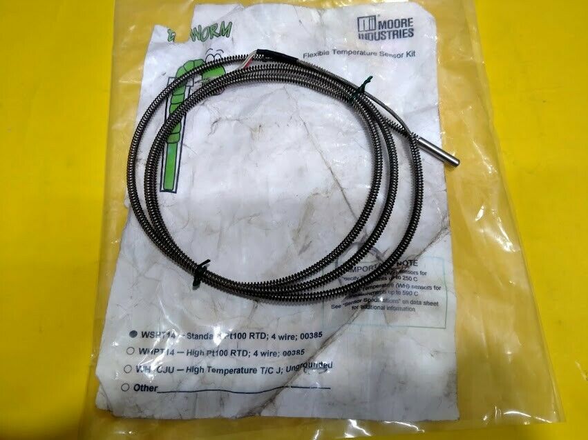 Moore Industries flexible temperature sensor WSPT14 PT100 RTD New ...