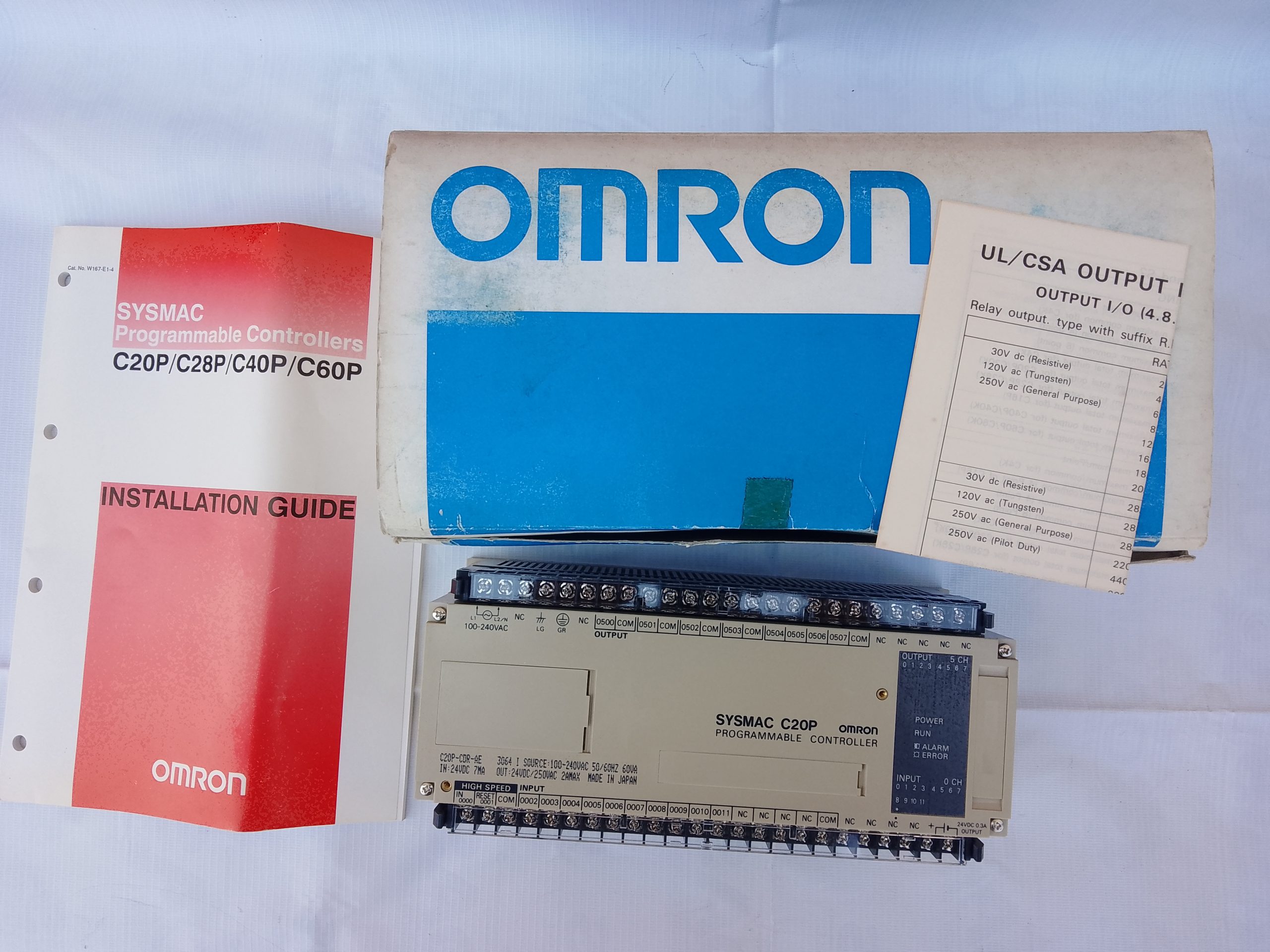 Omron C20P-CDR-AE SYSMAC Programmable Controller 24VDC/250VAC 2A ...