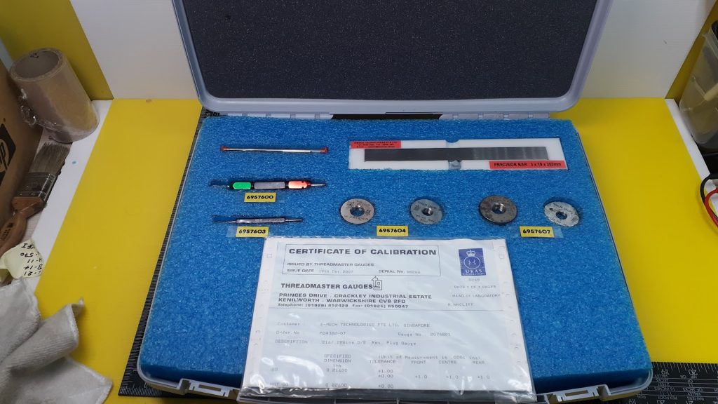 Parker PW901 tooling Threadmaster gauges 216/226ins D/E Rev. Plug Gauge ...