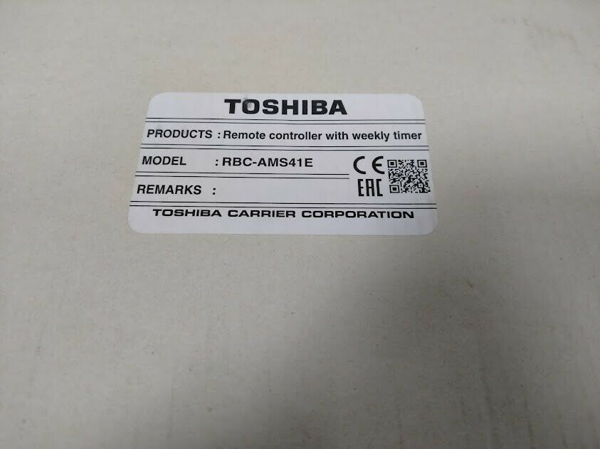 Toshiba rbc-ams41e Remote Controller LCD display 7 days timer toshiba ...