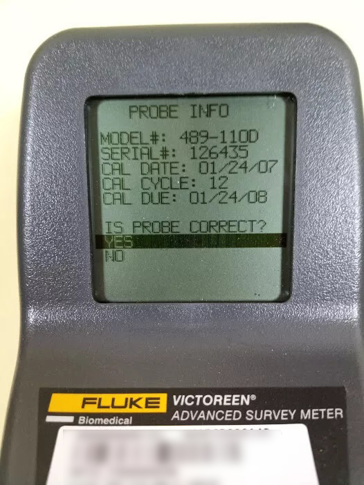 Fluke ASM 990 biomedical Victoreen Probe 489-110D Ver 2.05 detect alpha beta gam - Industrial ...