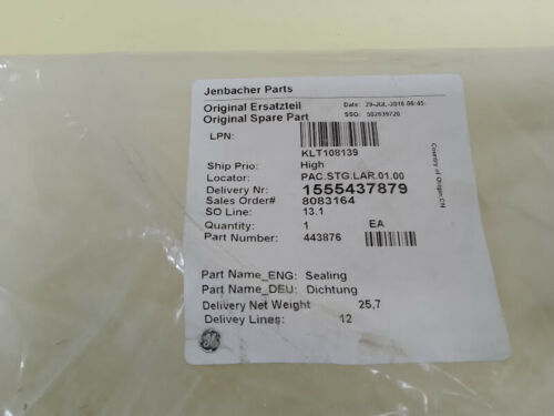 GE Jenbacher 443876 Sealing GE Jenbacher innio gas engines genuine part ...