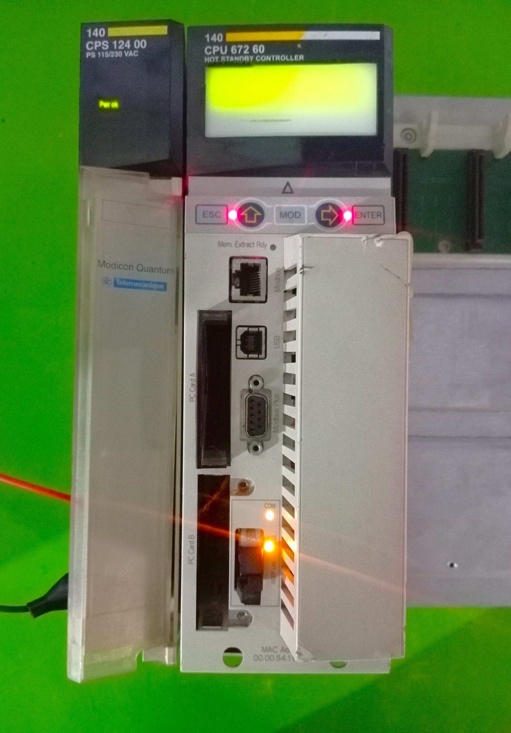 Schneider Electric 140cpu67260 Multi-Mode 4Mb QTM HSBY PLC CPU RL: 06 ...