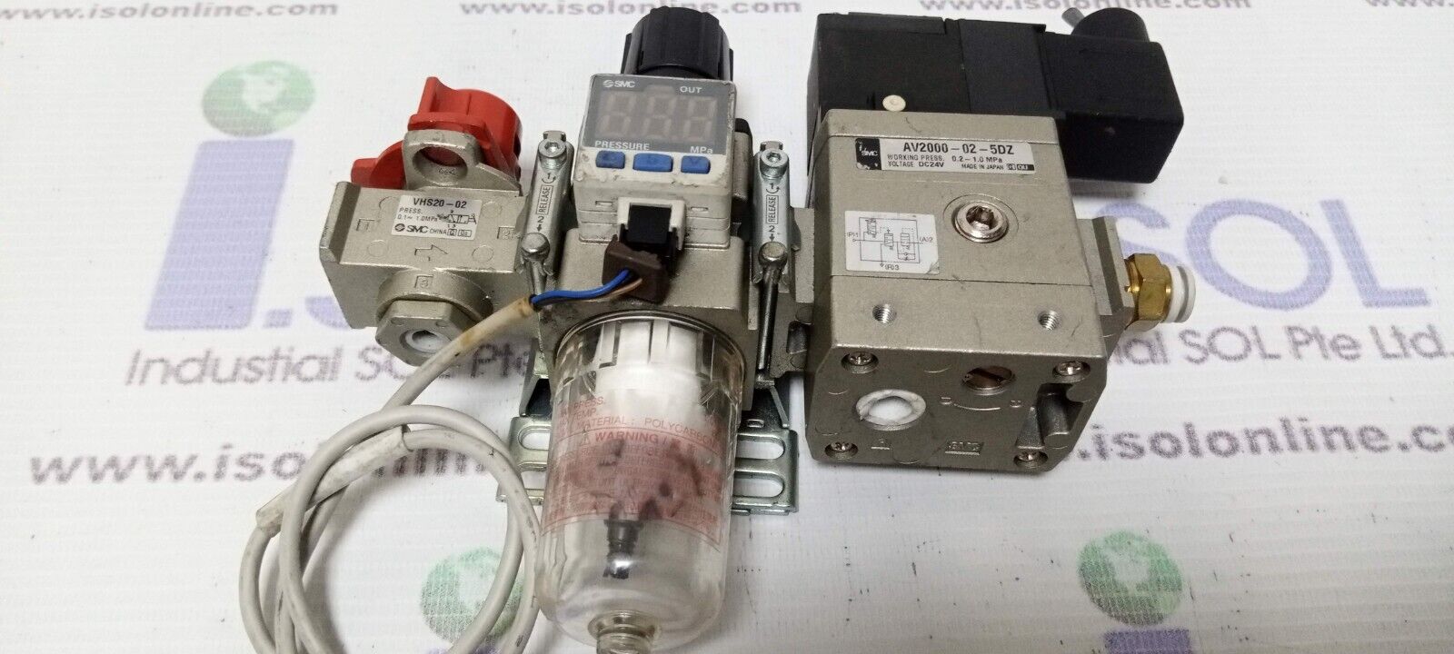 AMAT Semiconductor VHS20-02 AV2000-02-5DZ AW20-02E3 SMC regulator valve ...