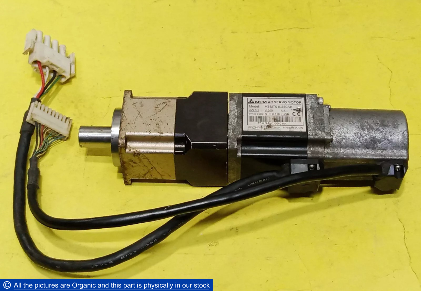 Delta ASMT01L250AK AC Servo Motor With APEX Dynamics AB/F 042-S1-P2 ...