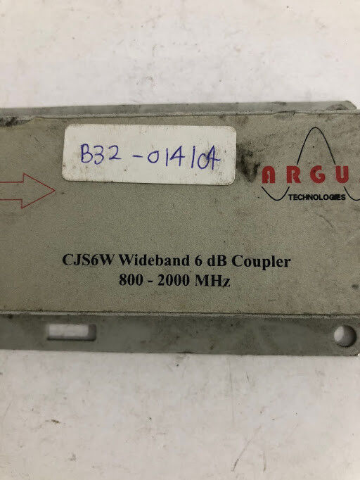 ARGUS Technology C6-B-3 CJS6W wideband 6 db coupler 800-2000 MHz ...