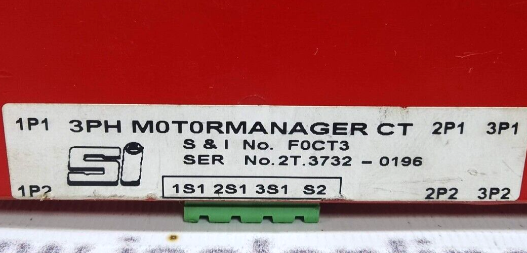 Powell / S&I F0CT3 3PH Motor Manager CT - Industrial SOL Pte Ltd