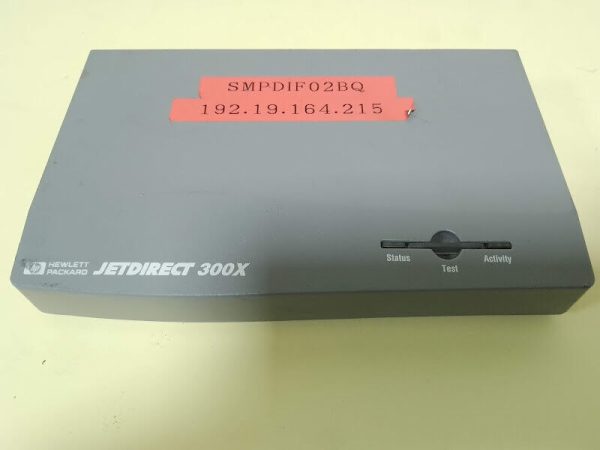 Hewlet Packard HP JetDirect 300X j3263a External Print Server ...