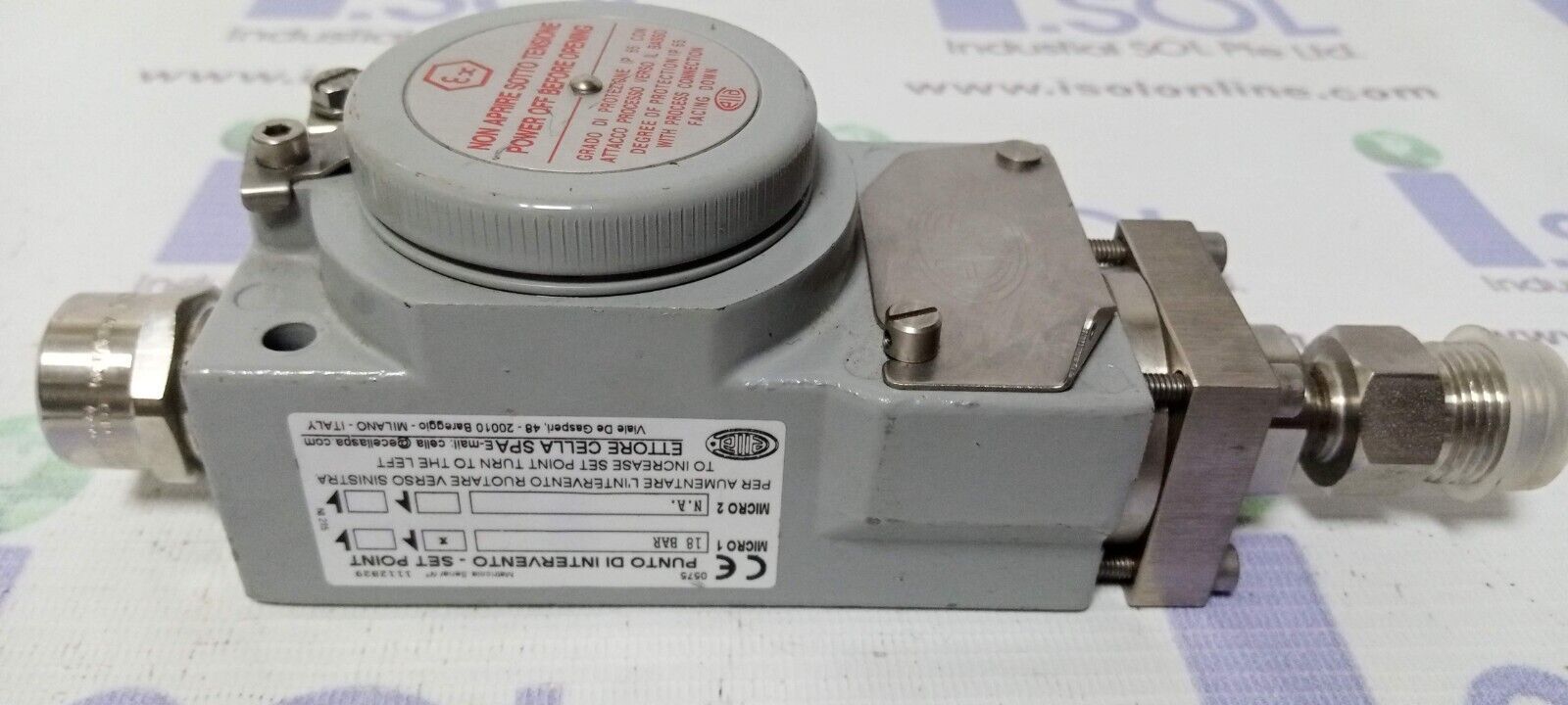 Ettore Cella Spa PCA2MA Compact Pressure Switch Explosion Proof ...