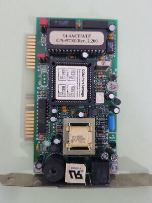ISA 8bit modem 53510 Rev. 1.0A Bios 14.4ACF/ATF C/S=973E/ Rev. 2.200 ...