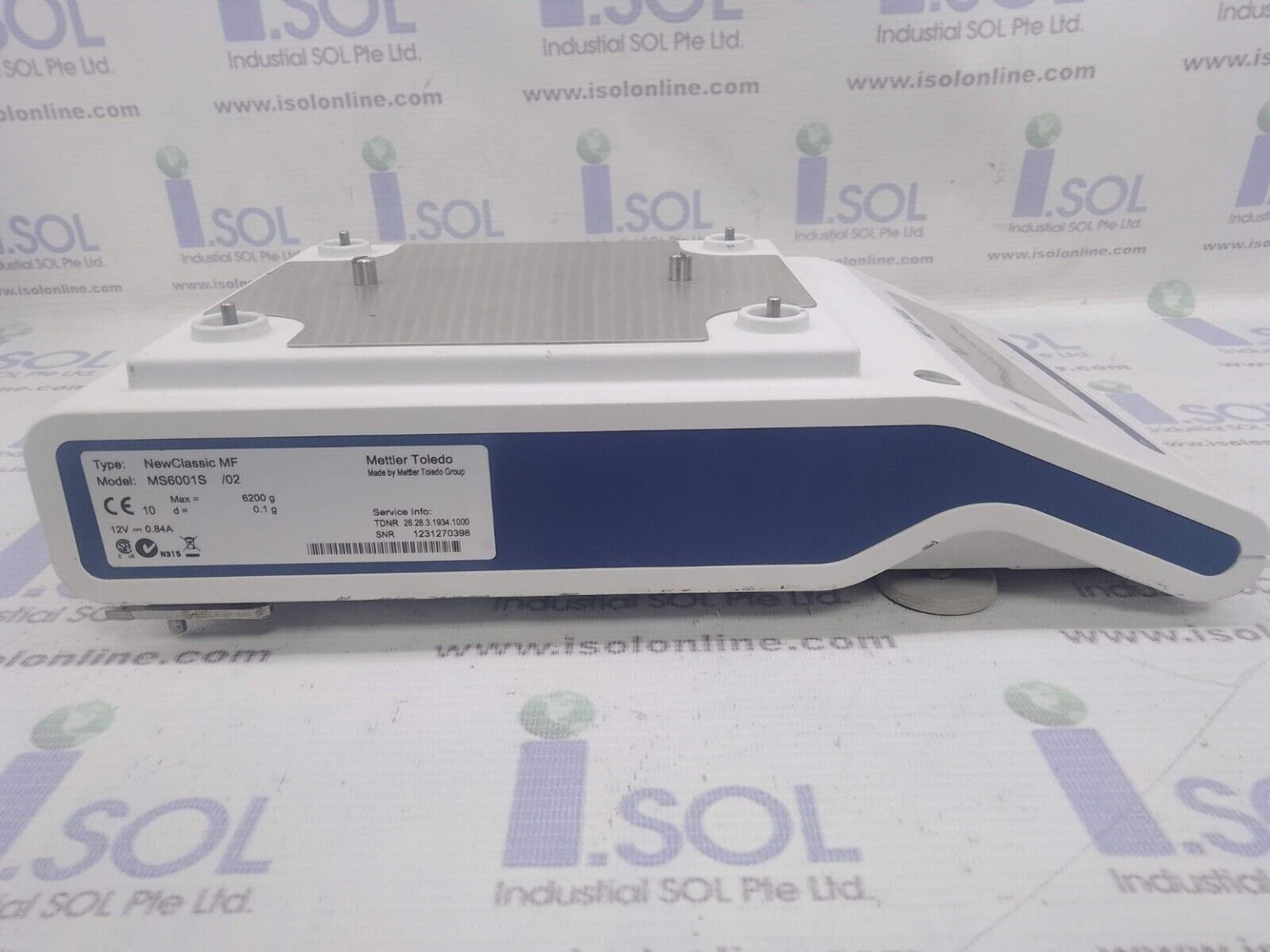 Mettler Toledo MS6001S /02 NewClassic MF precision analytical weighing ...