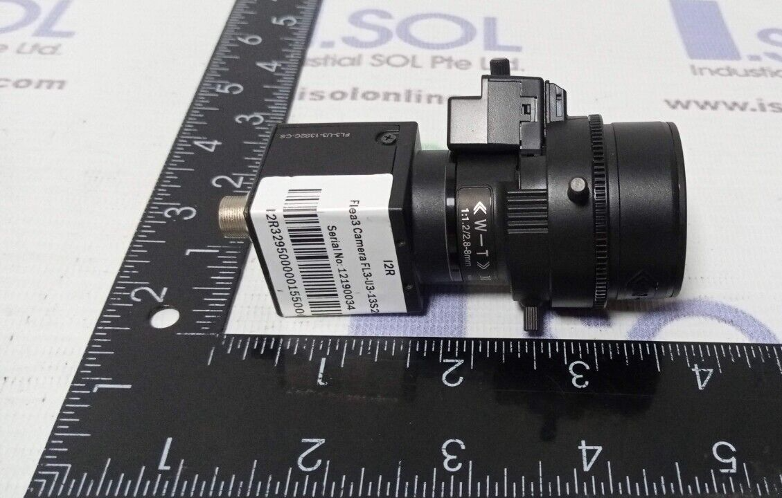Point Gray Flea3 Camera FL3-U3-13S2C-CS With Fujinon MP I2R Machine ...
