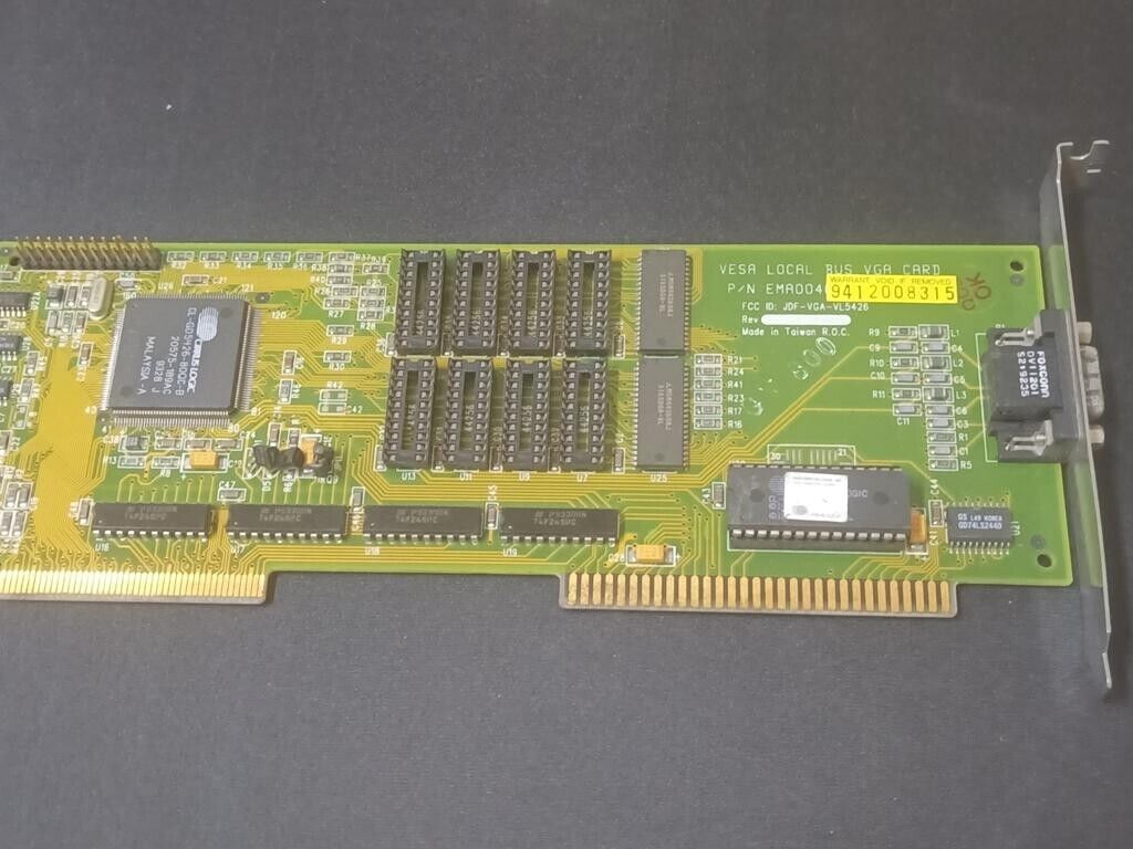 VESA Local Bus VGA Card EMA004 Cirus Logic JDF-VGA-VL5426 - Industrial ...