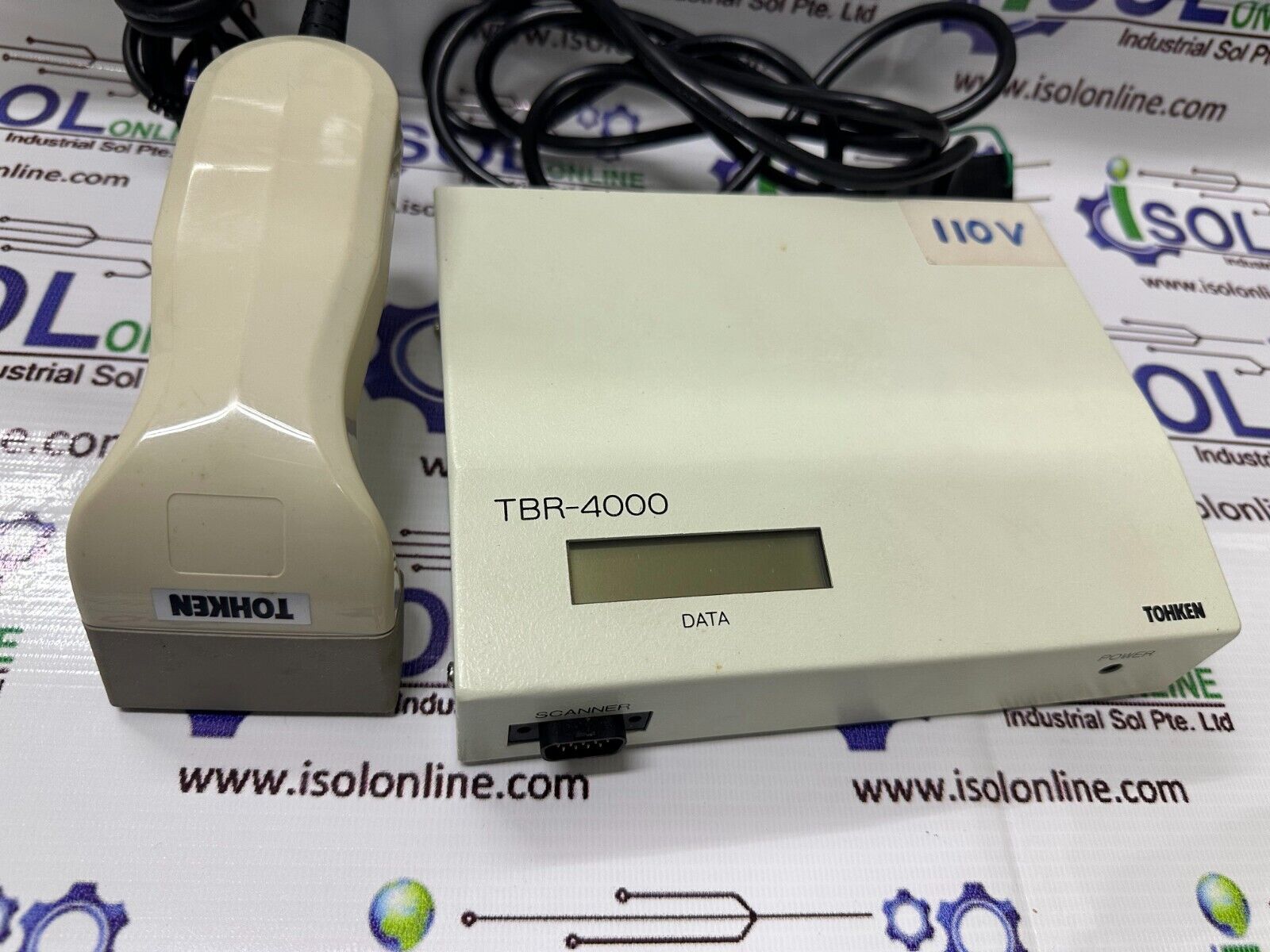 Tohken TBR-4000 Barcode Reader TCD-4000 Barcode Scanner 110VAC ...