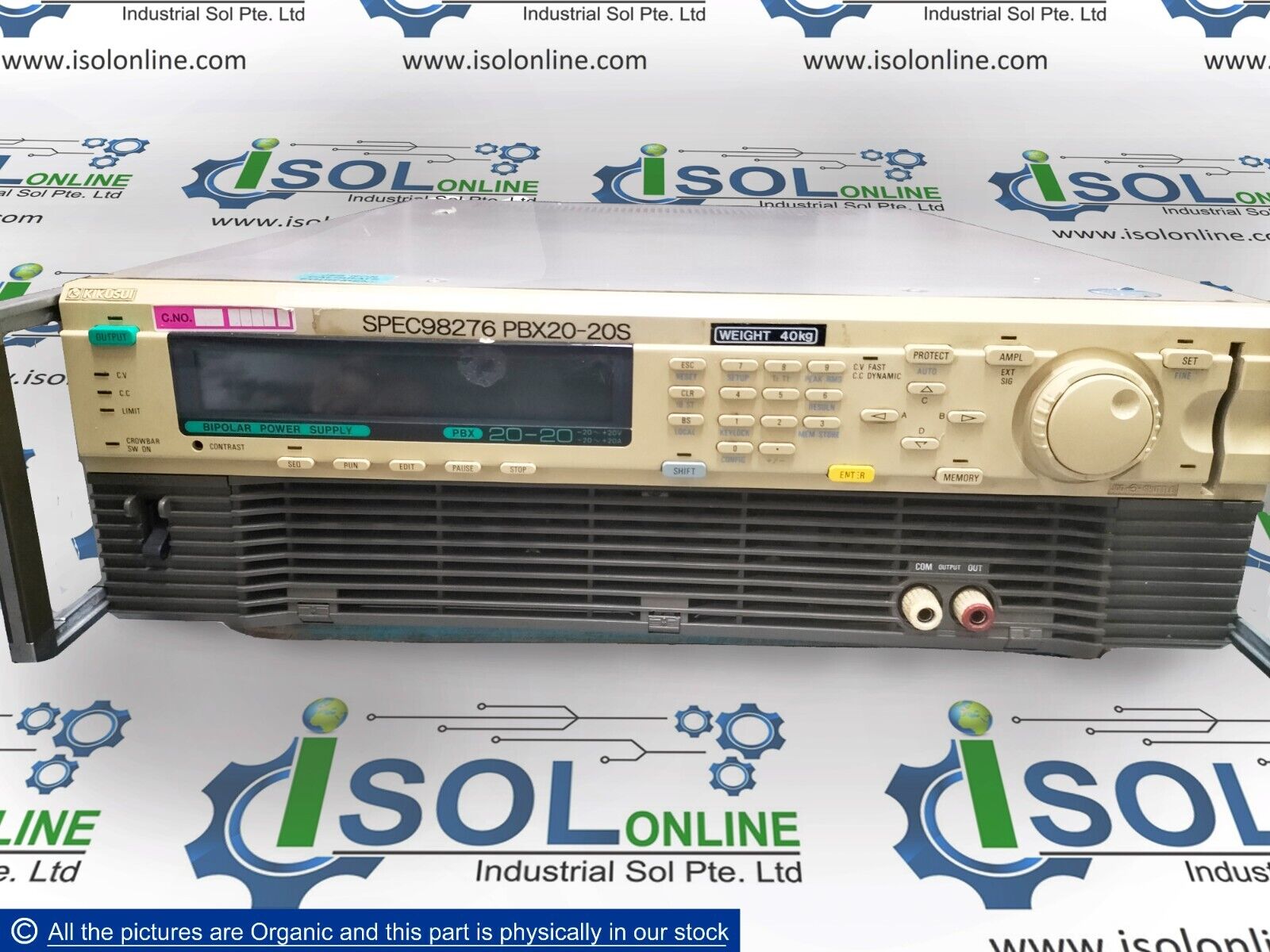 Kikusui PBX20-20S PROGRAMMABLE Bipolar Power Supply Spec98276 Japan - Industrial SOL Pte Ltd