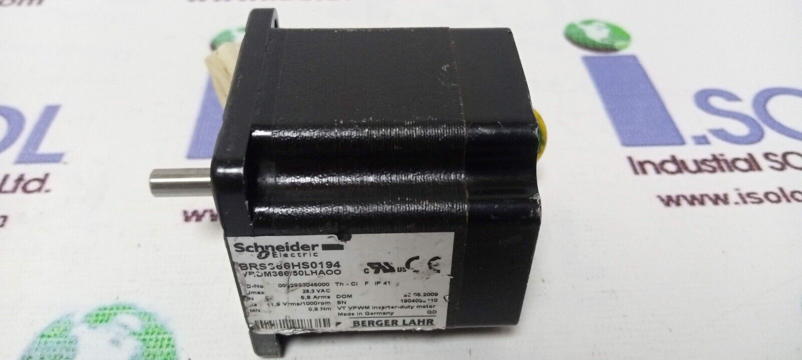 Schneider Electric BRS366HS0194 VT VPWM Inverter Duty Motor BERGER LAHR ...