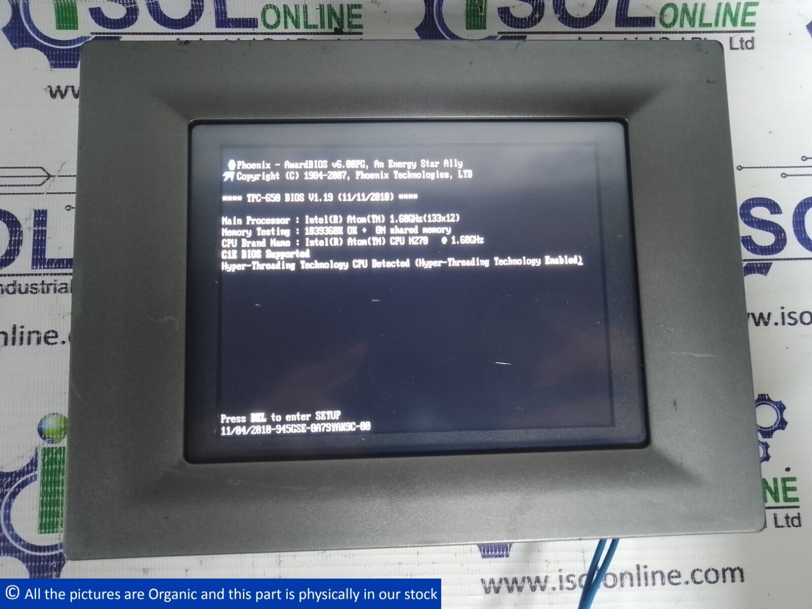 Advantech TPC650HN2A0001E-T HMI Touch Panel Computer TPC-650H V1.19 TPC ...