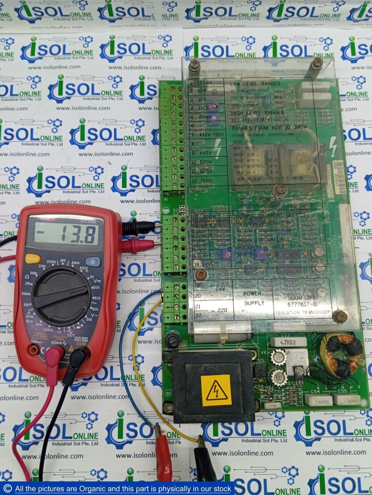 ABB 894912 SCYC 56901 TRANSDU+ISNS Power Supply Assy 58070271 A Marine ...