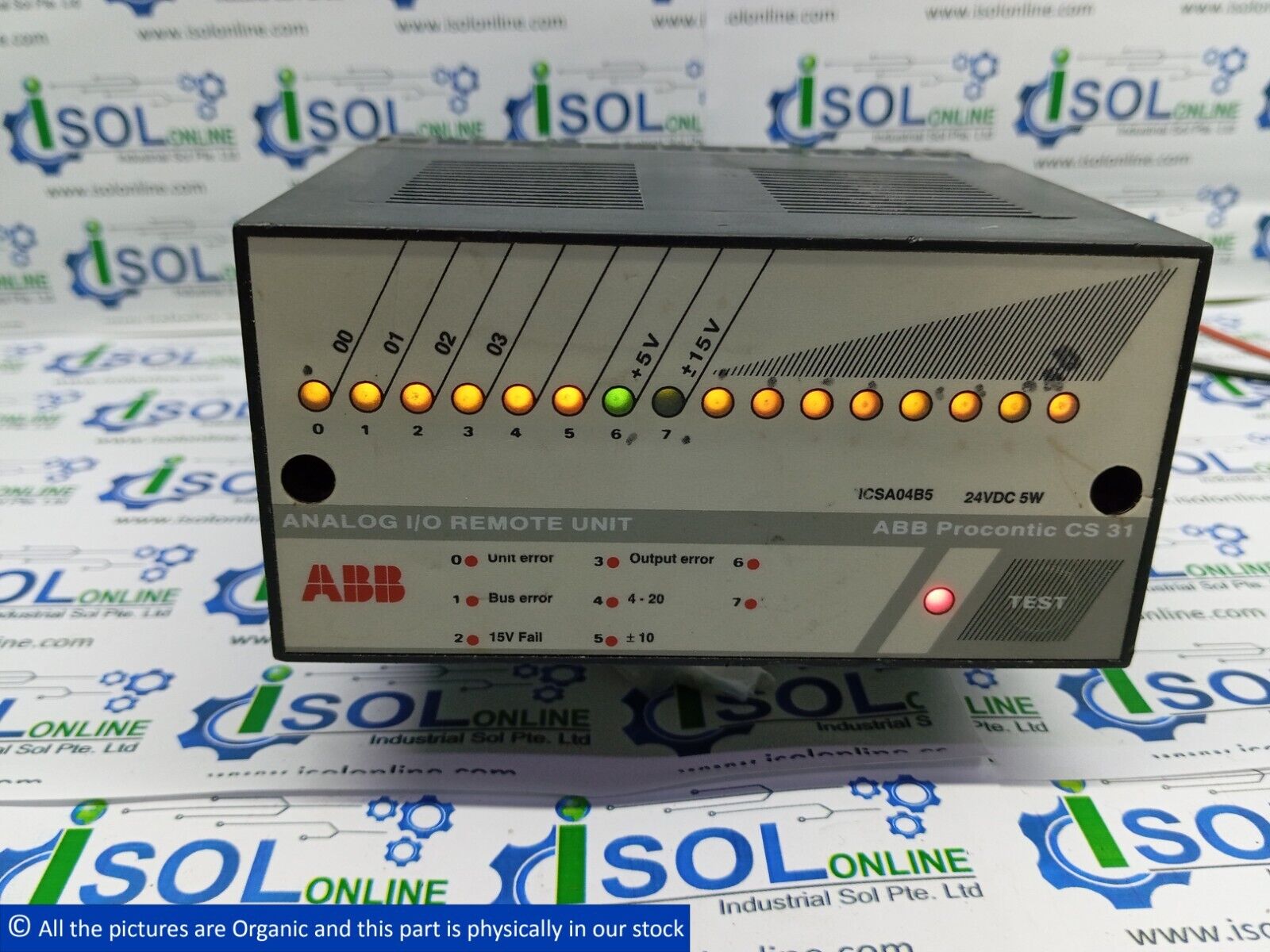 ABB Procontic CS 31 ICSA04B5 Analog I/O Remote Unit 24VDC 5W - Industrial SOL Pte Ltd