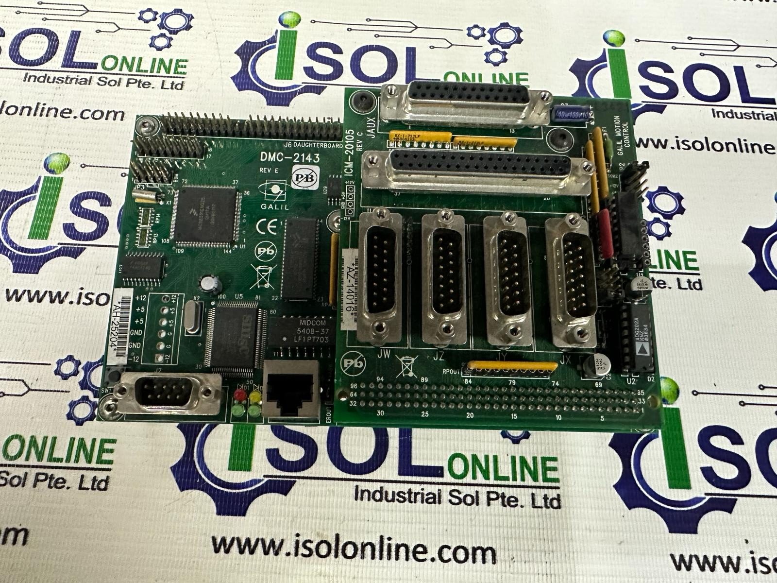 Galil DMC-2143 Rev E 4-Axis Ethernet Motion Controller ICM-20105 Rev C ...