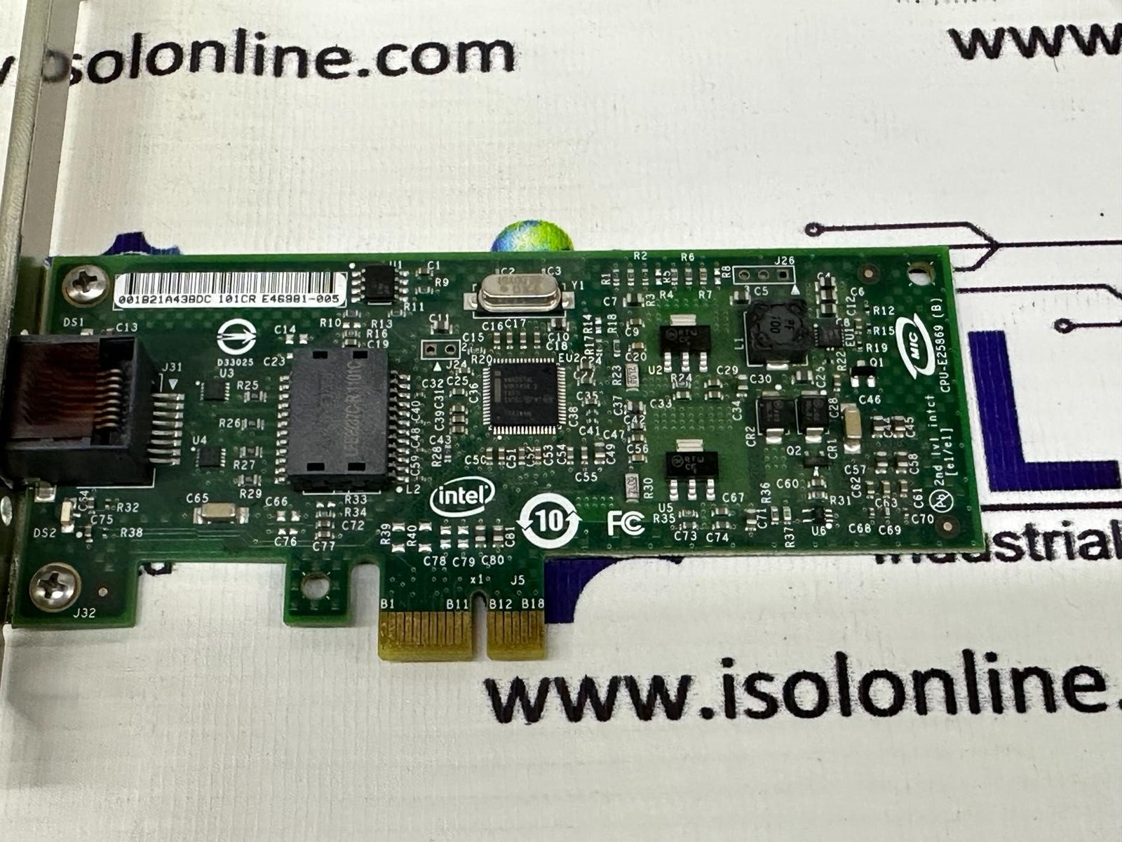 Intel EXP19301CTBLK Gigabit CT PCI-E Desktop Network Adapter 893647 CPU ...