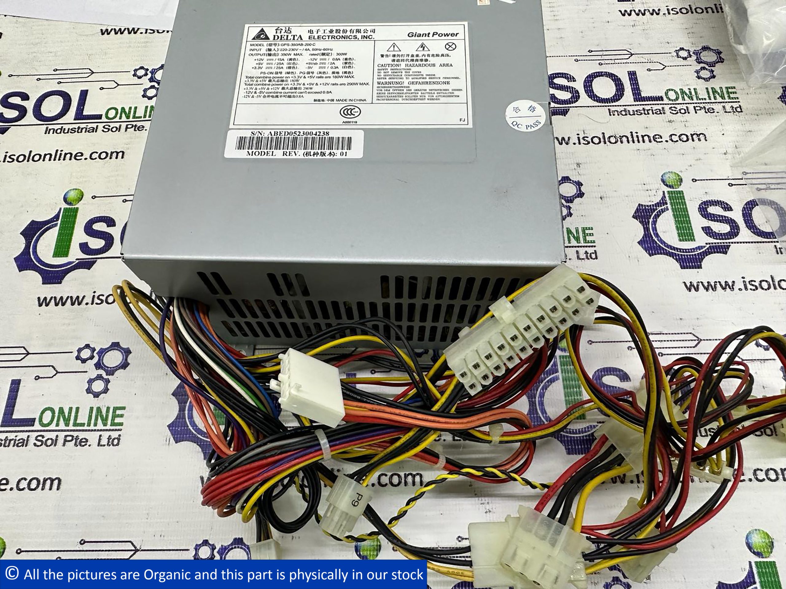 Delta Electronics GPS-350AB-200 C ATX Power Supply Rev:01 350W For ...