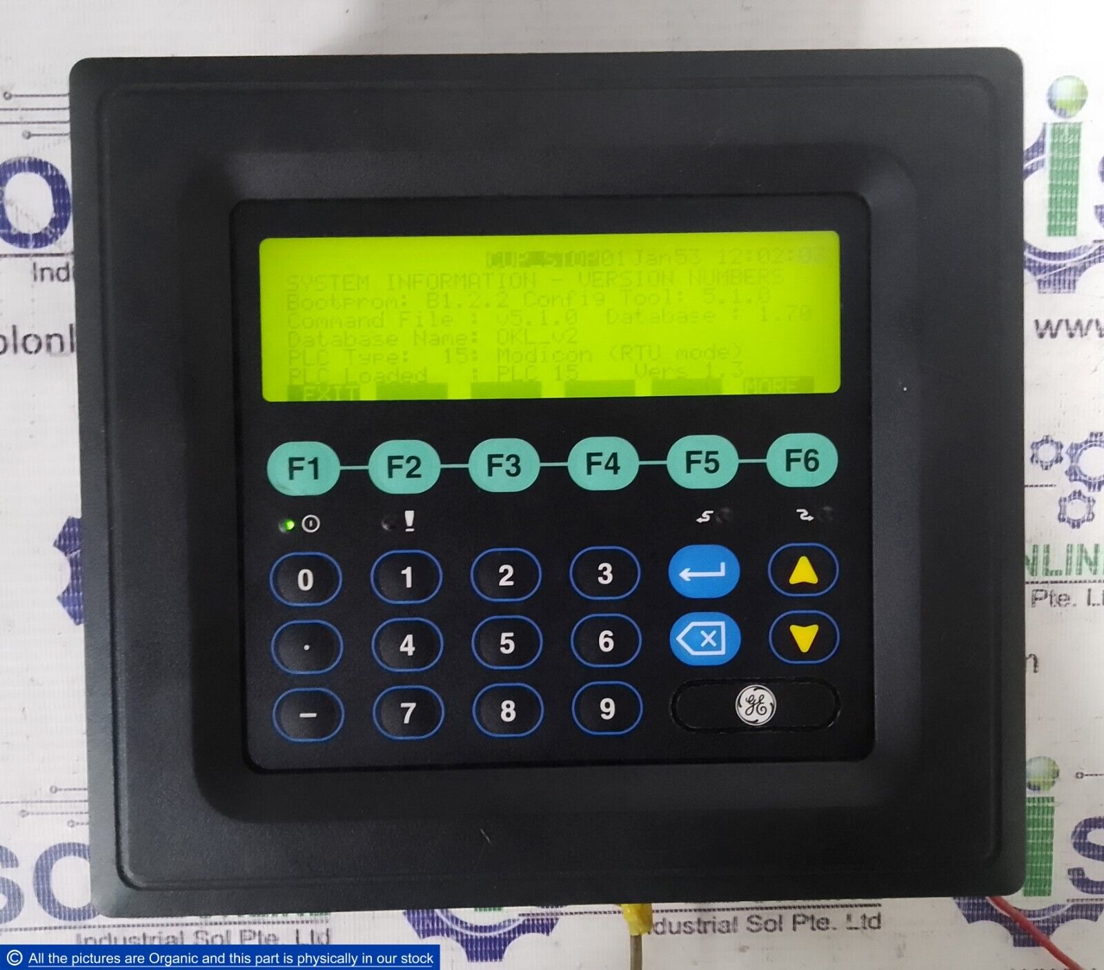 GE Fanuc IC752DFT000-GF HMI Datapanel 150 BT Ver. B1.2.2 Human Machine ...