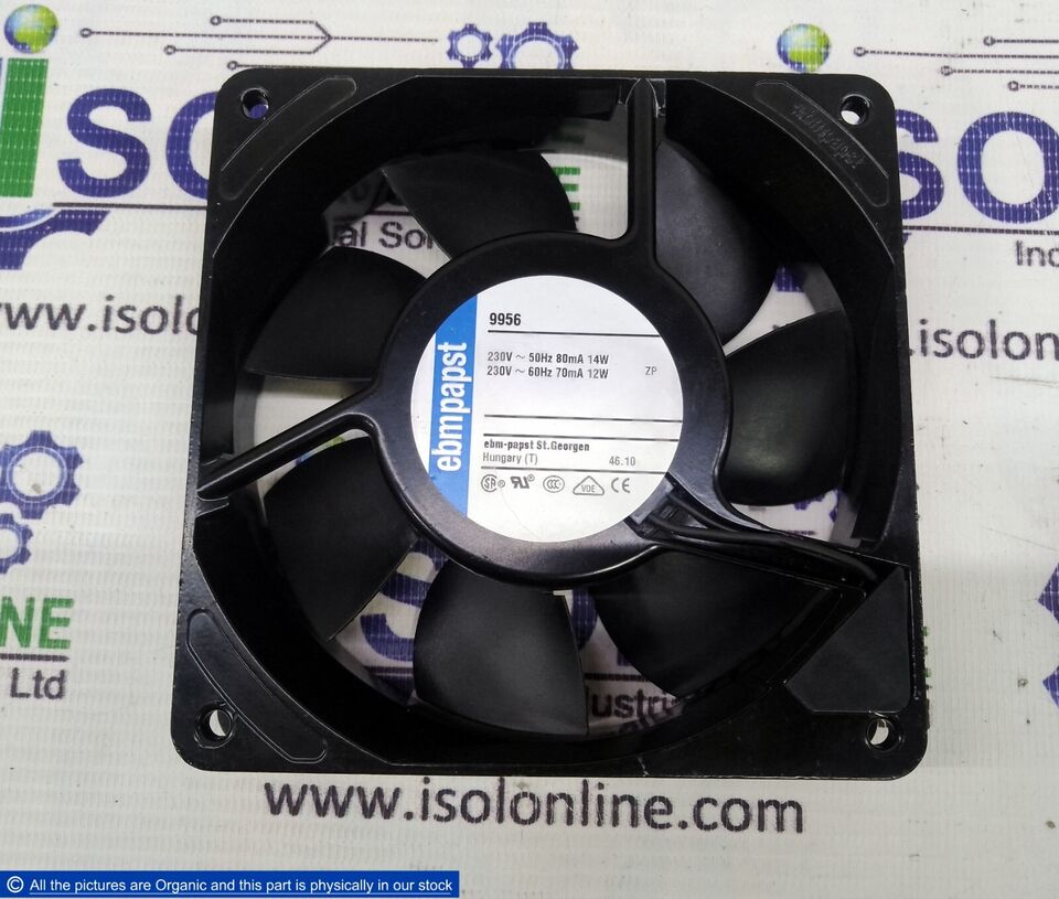 Ebm-Papst 9956 AC Axial Cooling Fan 230V 119x119x25mm For Industrial PC SMT - Industrial SOL Pte Ltd