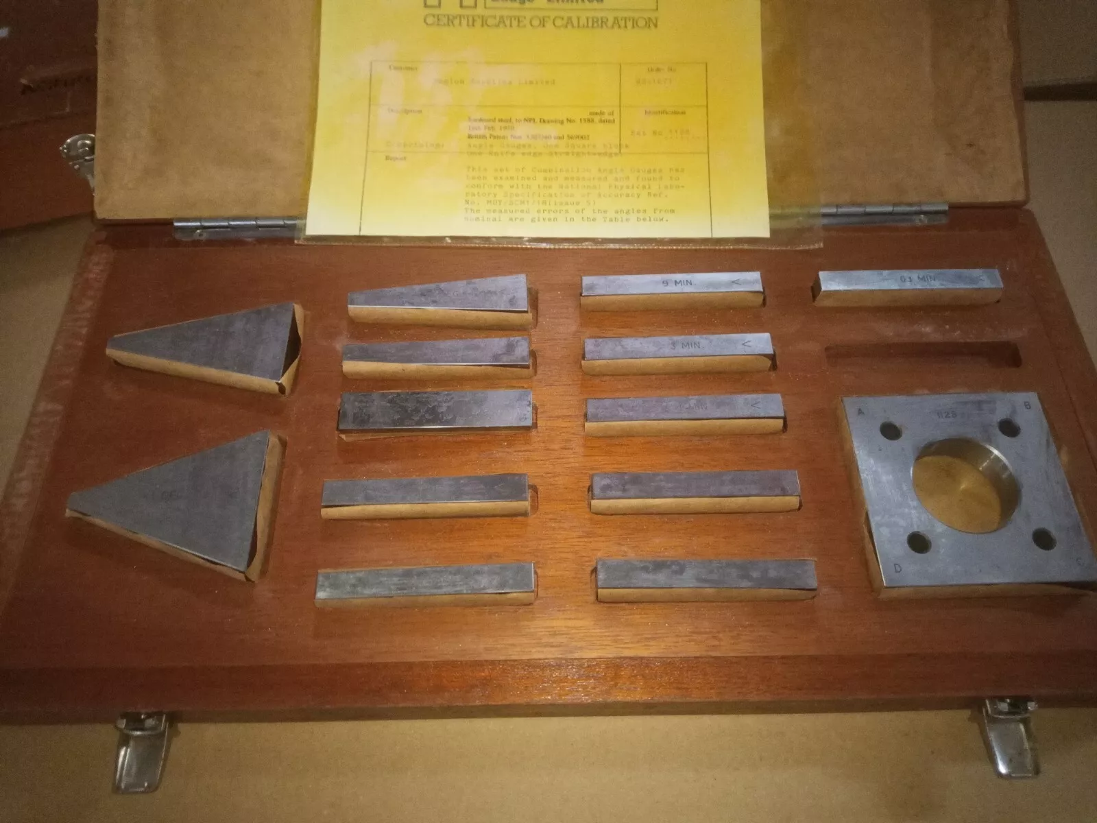 Horstmann Coventry Angle Gauge Block Set 15PC Toolmaker Tool Room ...